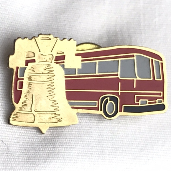 Jewelry | Favorit Emblems Enamel Pin Liberty Bell Tour Bus Philadelphia ...